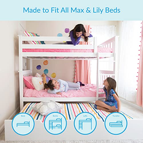 Max & Lily 5 Inch Mattress for Kids Bed/Bunk Bed, Memory Foam Mattress in a Box, Medium Firm Support with Breathable Cooling Cover, CertiPUR-US Certified, Full