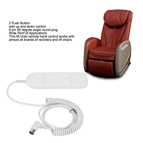 8 Pin 2 Button Lift Chair Hand Control Power Recliner Hand Control Remote Handset Controller t Power Recliner Lift Chairs Controller for Lift Chair Power Recliner Lazy Boy Recliners