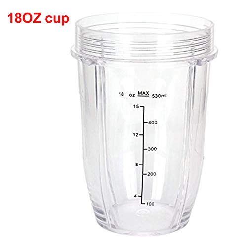 5pcs replacement parts blade with 18oz 24oz cup and lid for 1500W Ninja Duo Auto IQ Blender BL640 30/BL641 30/BL642 30/ BL680 30 BL680A 30 BL681 30 BL681A 30 BL682 30/ BL687CO 30/BL685 30 / BL688 30
