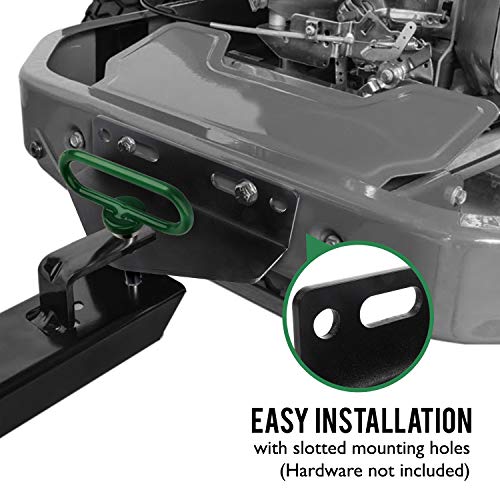 Universal Zero Turn Mower Trailer Hitch - Heavy Duty 3/16'' Thick and Rugged Steel - 3/4'' Trailer Hitch Mount -