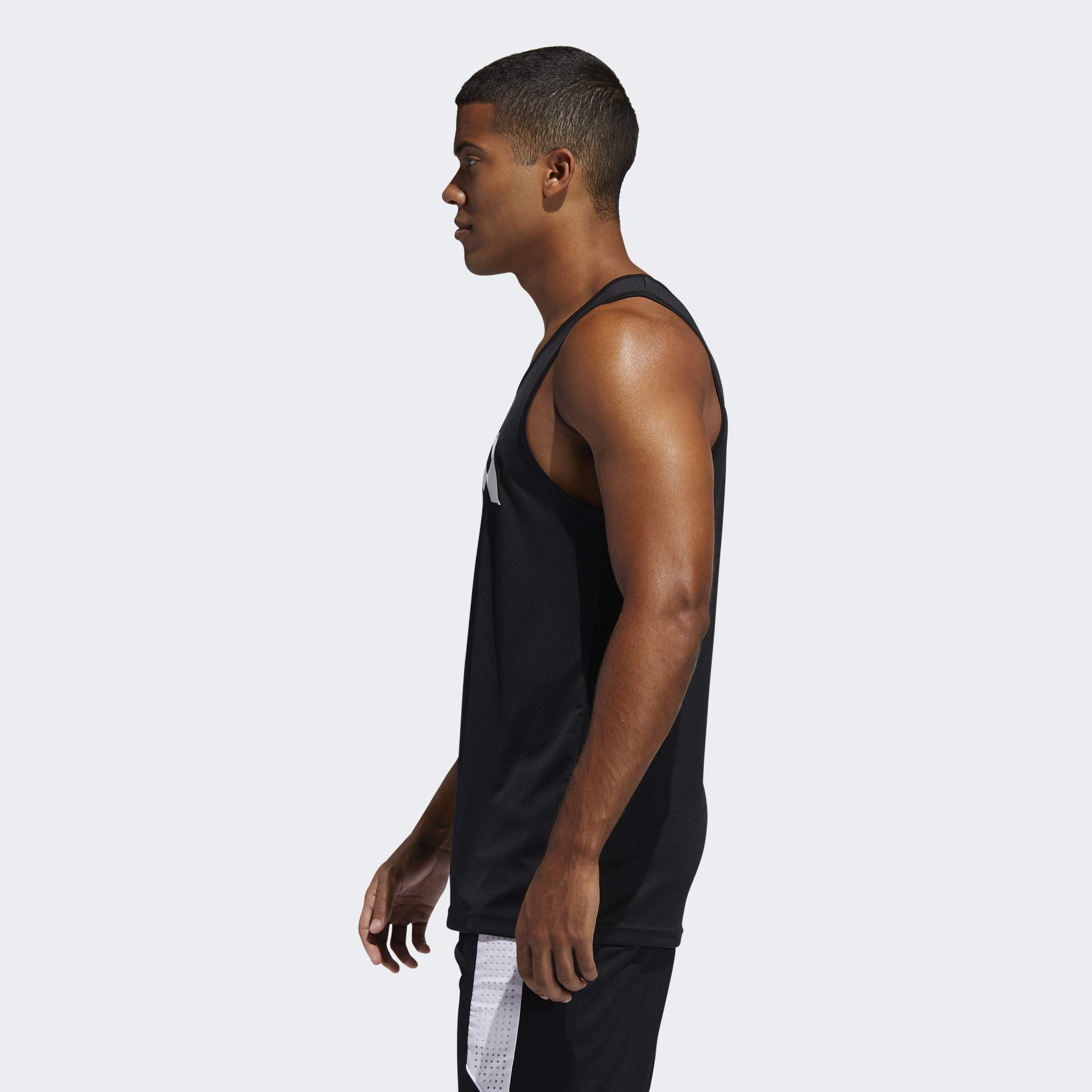 adidas Men's Sport 3-Stripes Tank Scarlet X-Large