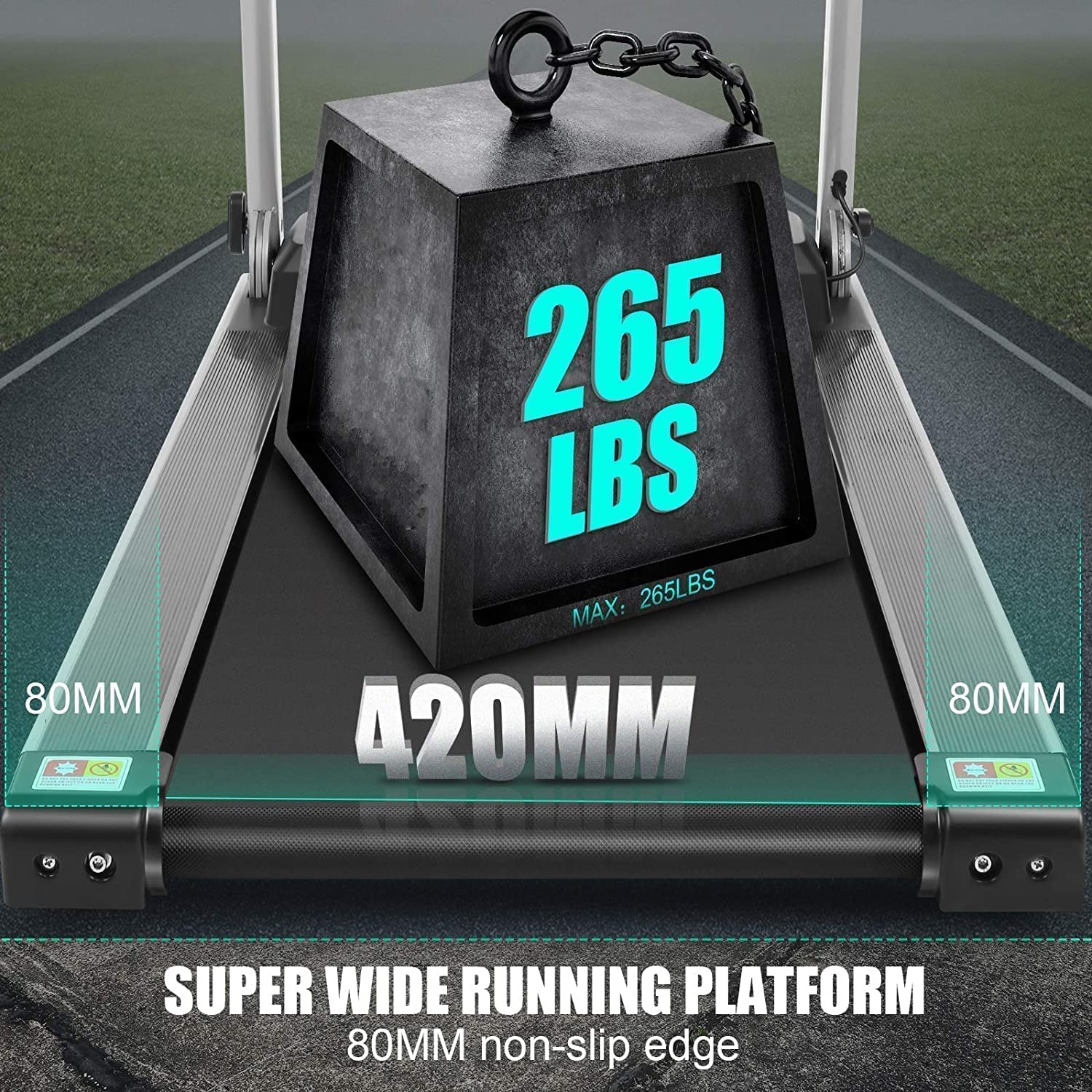 4-in-1 Treadmill with Large Desk, 2.25HP Folding Electric Treadmills, Pet Treadmill, LCD Display, Bluetooth Speakers, Walking Jogging Running Machine for Home/Office Use TR12901