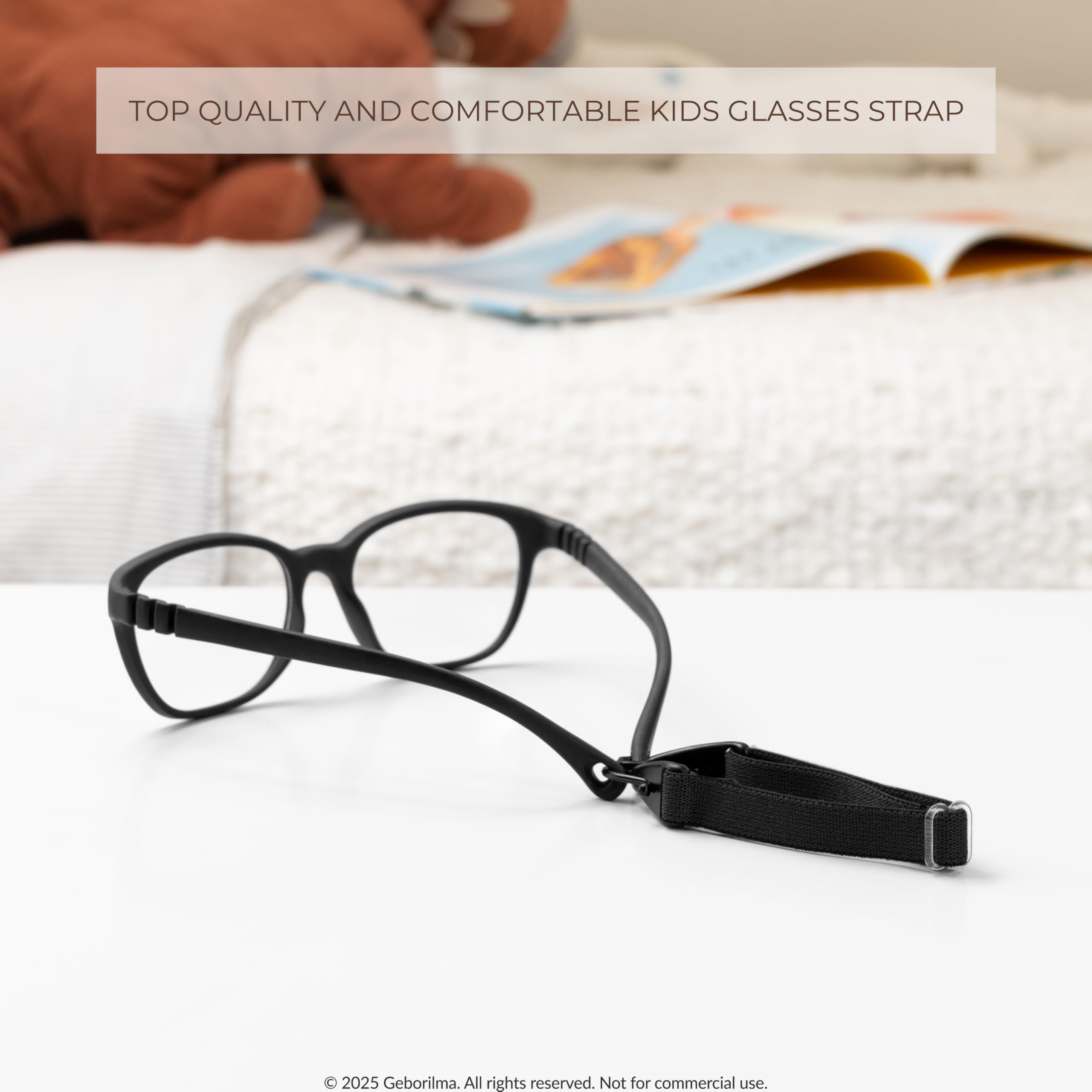 Geborilma Kids Glasses Strap - 1 Replacement Glass Bands for Kids Keep Glasses from Sliding - Glasses Lanyard Toddler, Baby