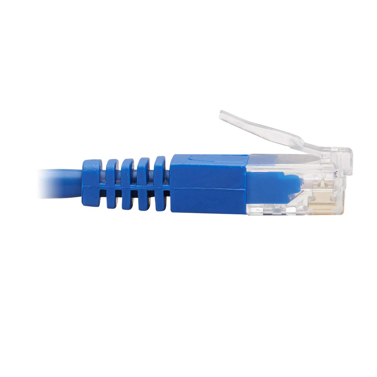 Tripp Lite Up Angle Cat6 Ethernet Cable, Gigabit Molded Slim UTP Network Patch Cable, Blue, 15 ft. (N204-S15-BL-UP)