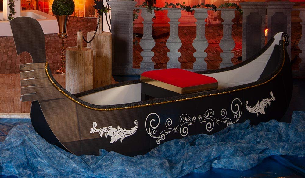 Anderson's Blue Mottled Gossamer Fabric Roll, 19 Inches x 25 Yards, Sheer Fabric for Wedding Decorations, Baby Shower, Gender Reveal, Prom, Homecoming, Event Photo Backdrops, Drapes
