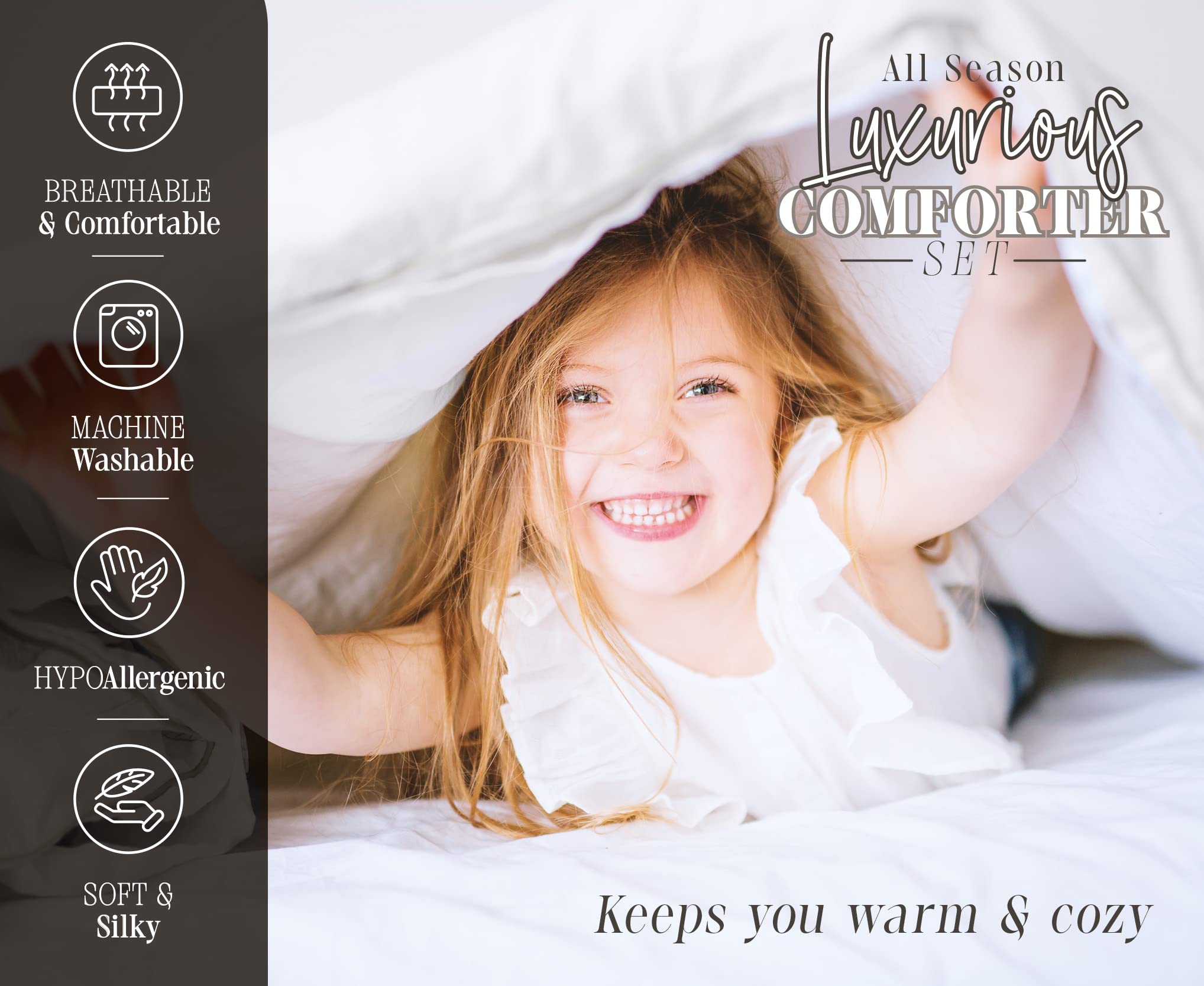 Elegant Comfort 7-Piece Bed-in-a-Bag Comforter & Sheet Set- Luxury 1500 Thread Count 7-Piece Cal King Size Bed-in-a-Bag, Cozy Bed Sheets and Comforter Set, Wrinkle and Stain Resistant, Black/Burgundy