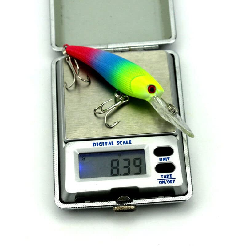 8PCS Lot Fishing Lures Hard Bait Minnow Crankbait Bass Tackle Swimbaits Wobbler