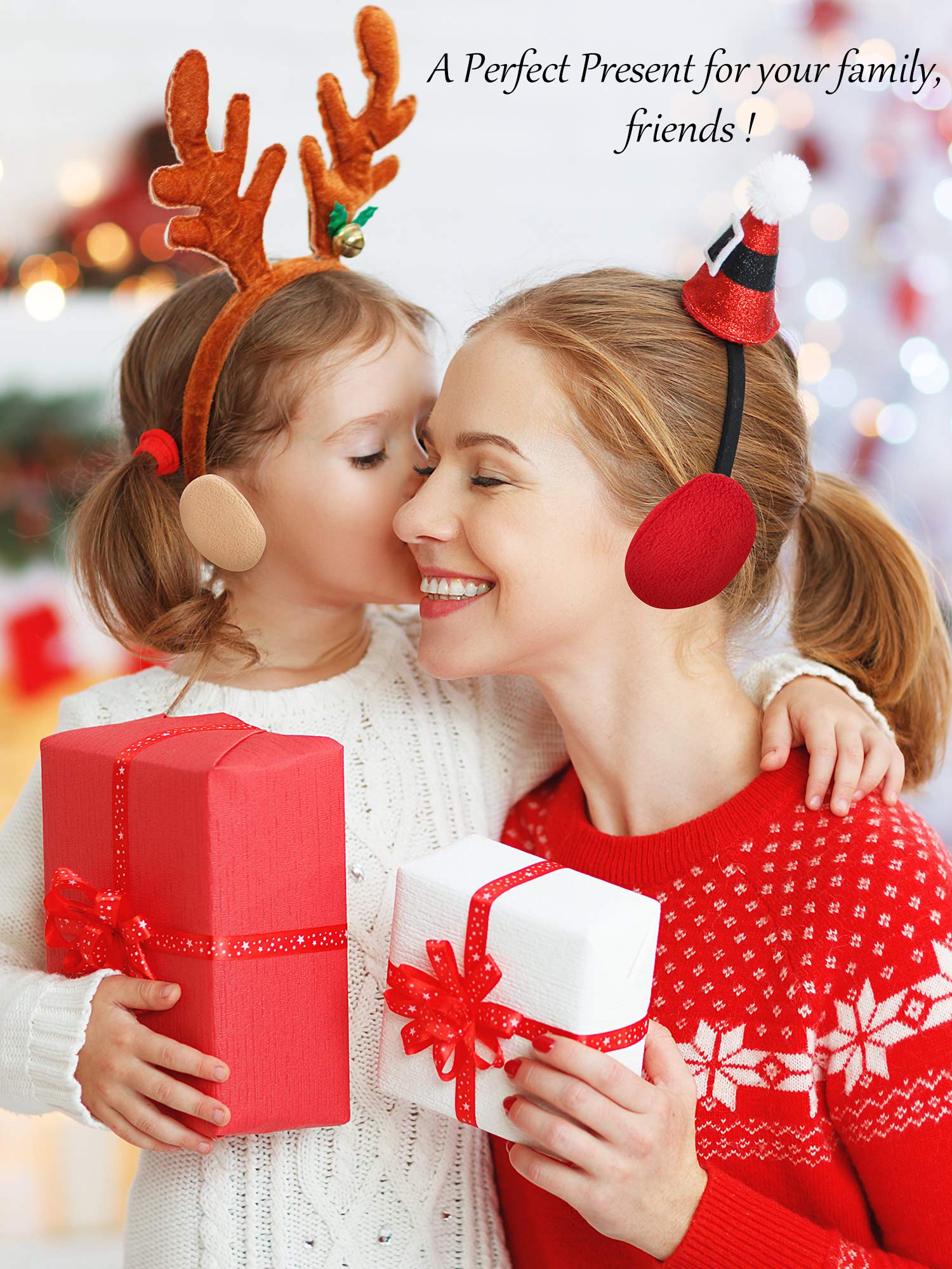 6 Pairs Bandless Ear Warmers Earmuffs Fleece Earmuffs Thick Winter Ear Cover for Men Women (Medium)