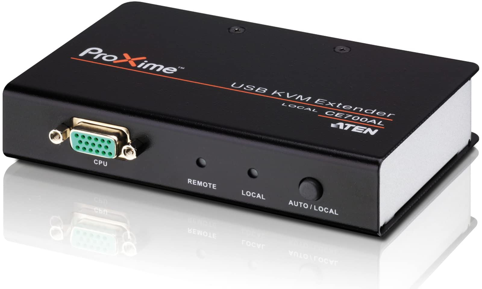 ATEN CE700A Console Extender USB VGA KVM Extender CAT5 up to 500ft - Built in ESD - Includes 2x Power Adapters for Local and Remote Unit, KVM Cables and Rack Mount kit