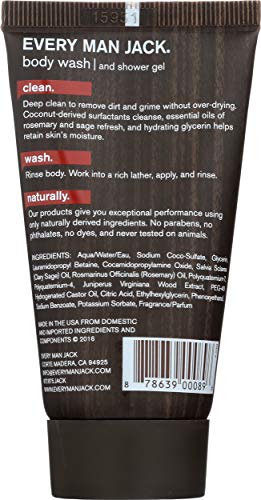 Every Man Jack, Wash Body Cedarwood Travel, 1.5 Fl Oz