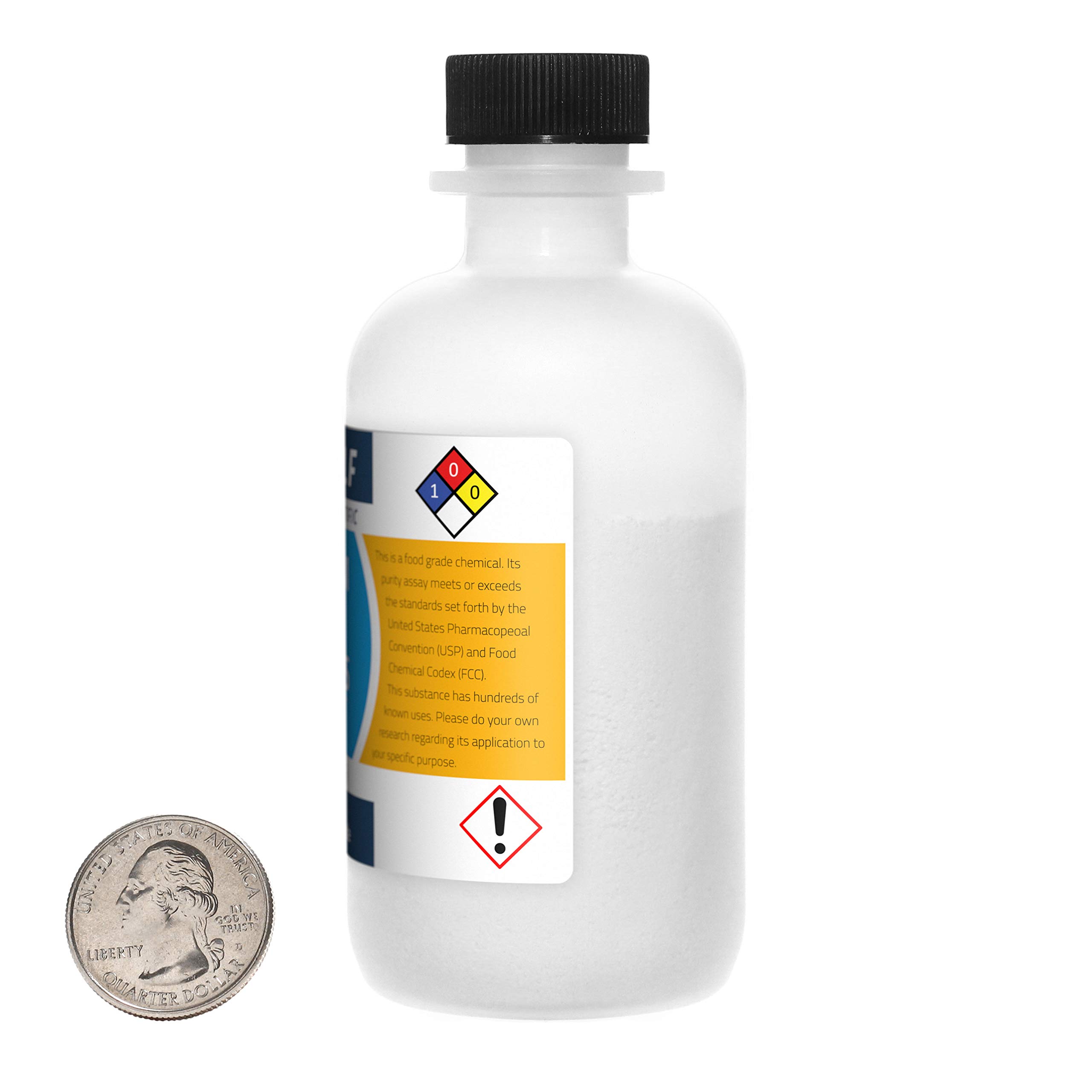 Magnesium Sulfate Anhydrous / 1 Pound / 4 Bottles / 99% Pure USP Food Grade/Fine Powder
