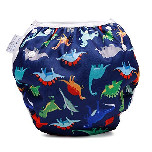 storeofbaby Water Diapers Reusable for Baby Boys Soft Dinosaur Swim Underwear