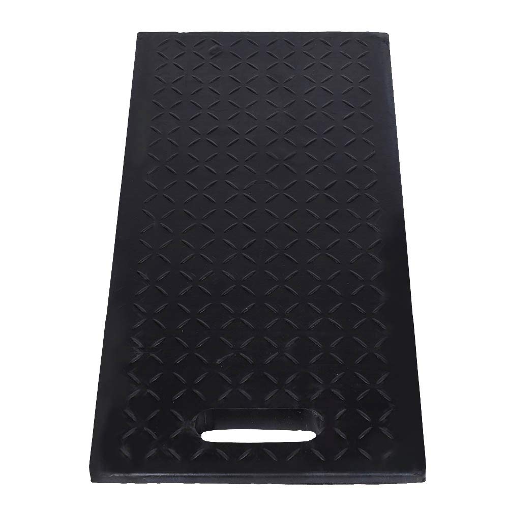 7.5" Rise Rubber Threshold Ramp, Solid Rubber Curb Ramps for Wheelchairs, Scooters, Car and Motorbike, 23.6 x 11.8 x 7.5 inch2 Pcs