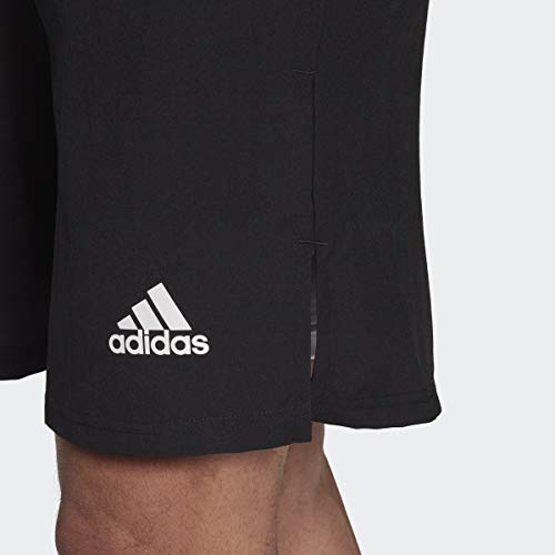 adidas mens Activated Tech Shorts Black/White Medium
