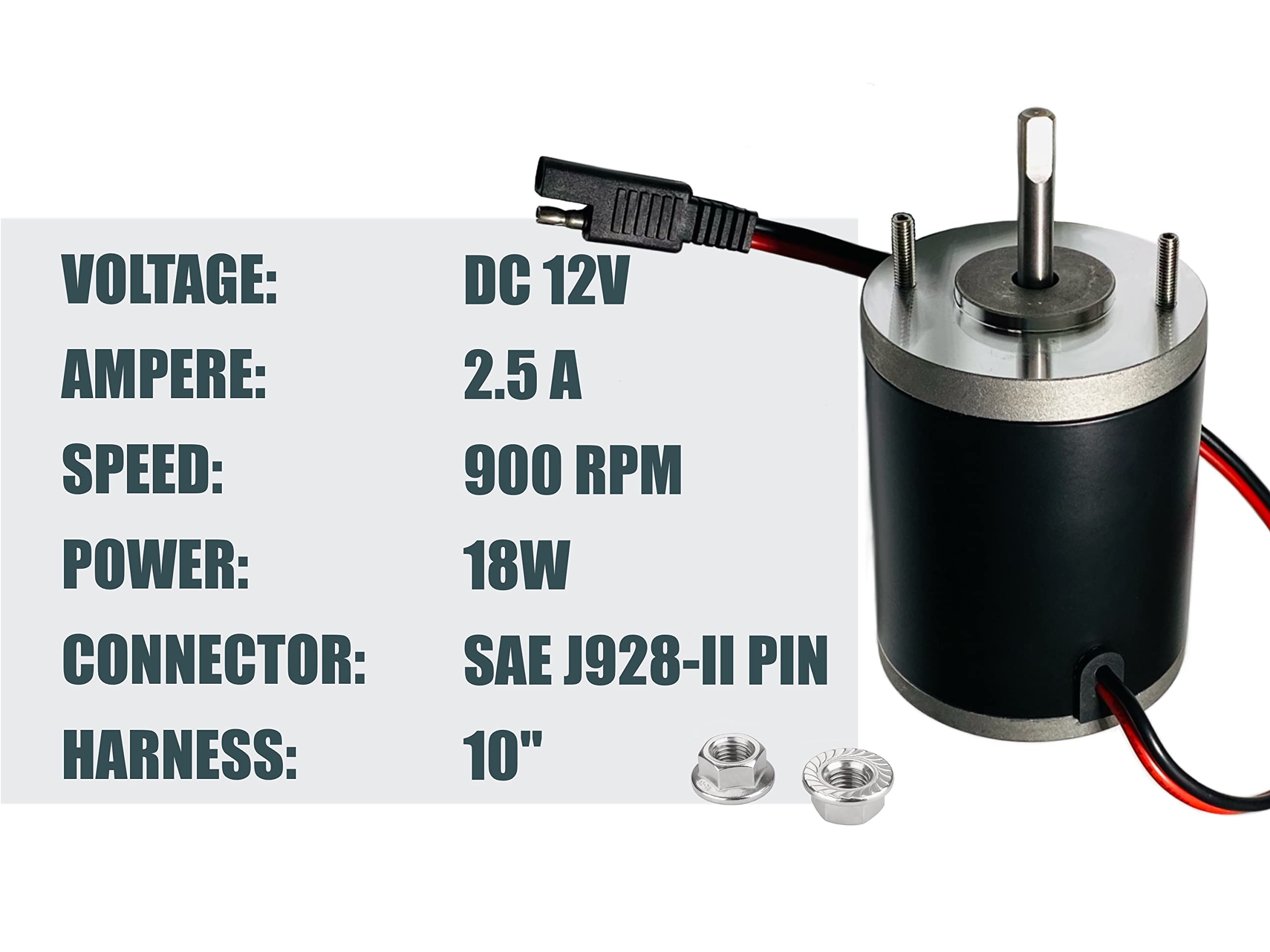 AMBITIONMOTOR Salt Spreader Motor Replaces Buyers SaltDogg 3000966 for ATVS15A UTVS16