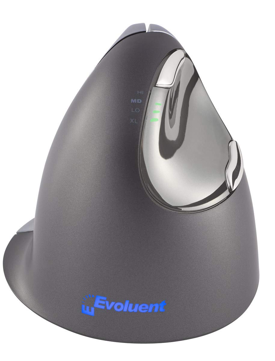 Evoluent VM4L VerticalMouse 4 Left Hand Ergonomic Mouse with Wired USB Connection (Regular Size)
