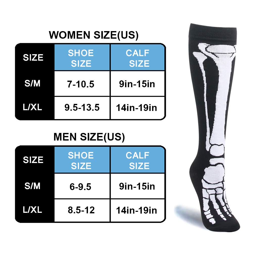 4 Pairs Compression Socks for Women & Men - Best Support for Medical, Circulation, Nurses, Running, Travel