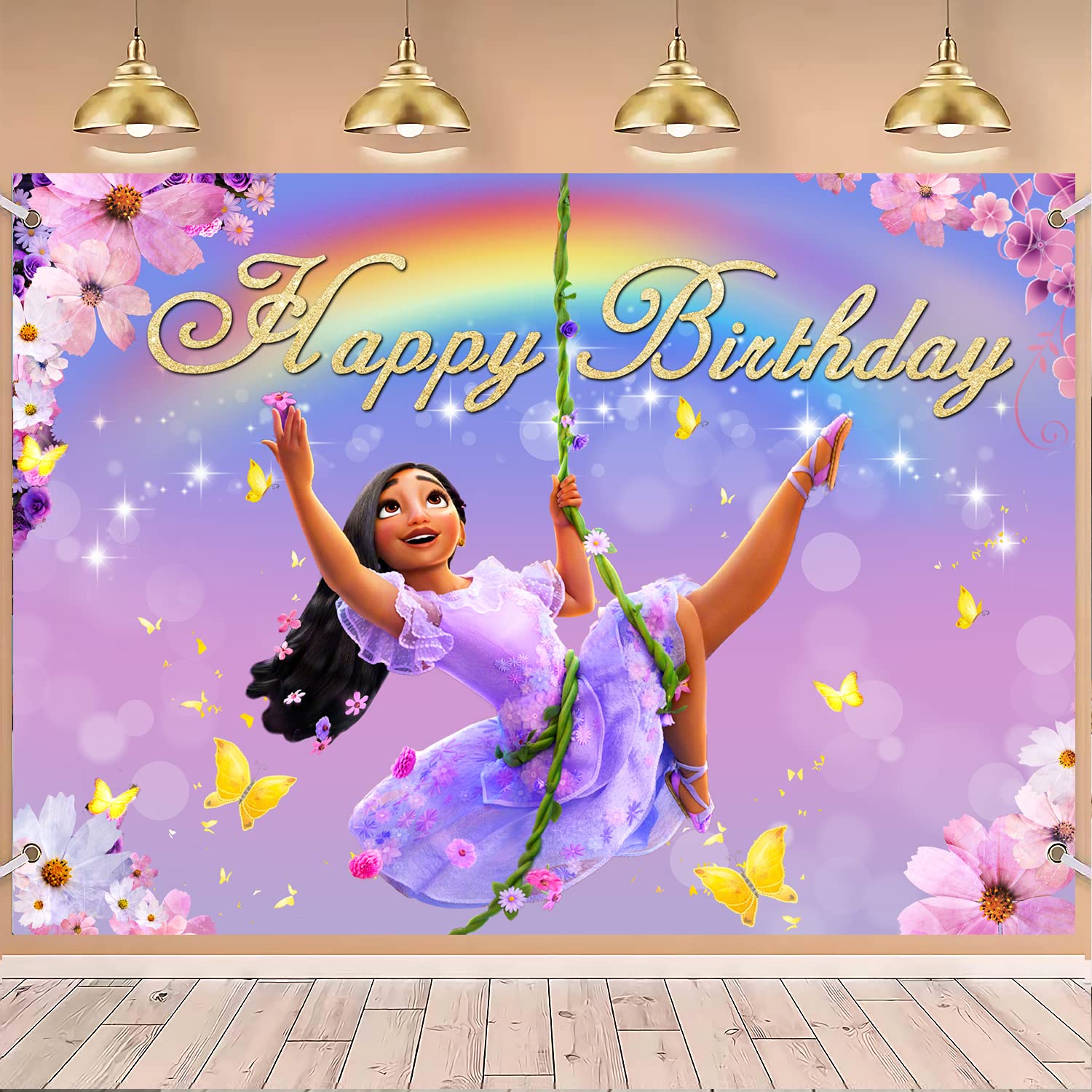 7x5 ft Isabella Encanto Backdrop Party Decorations Birthday Supplies Banner