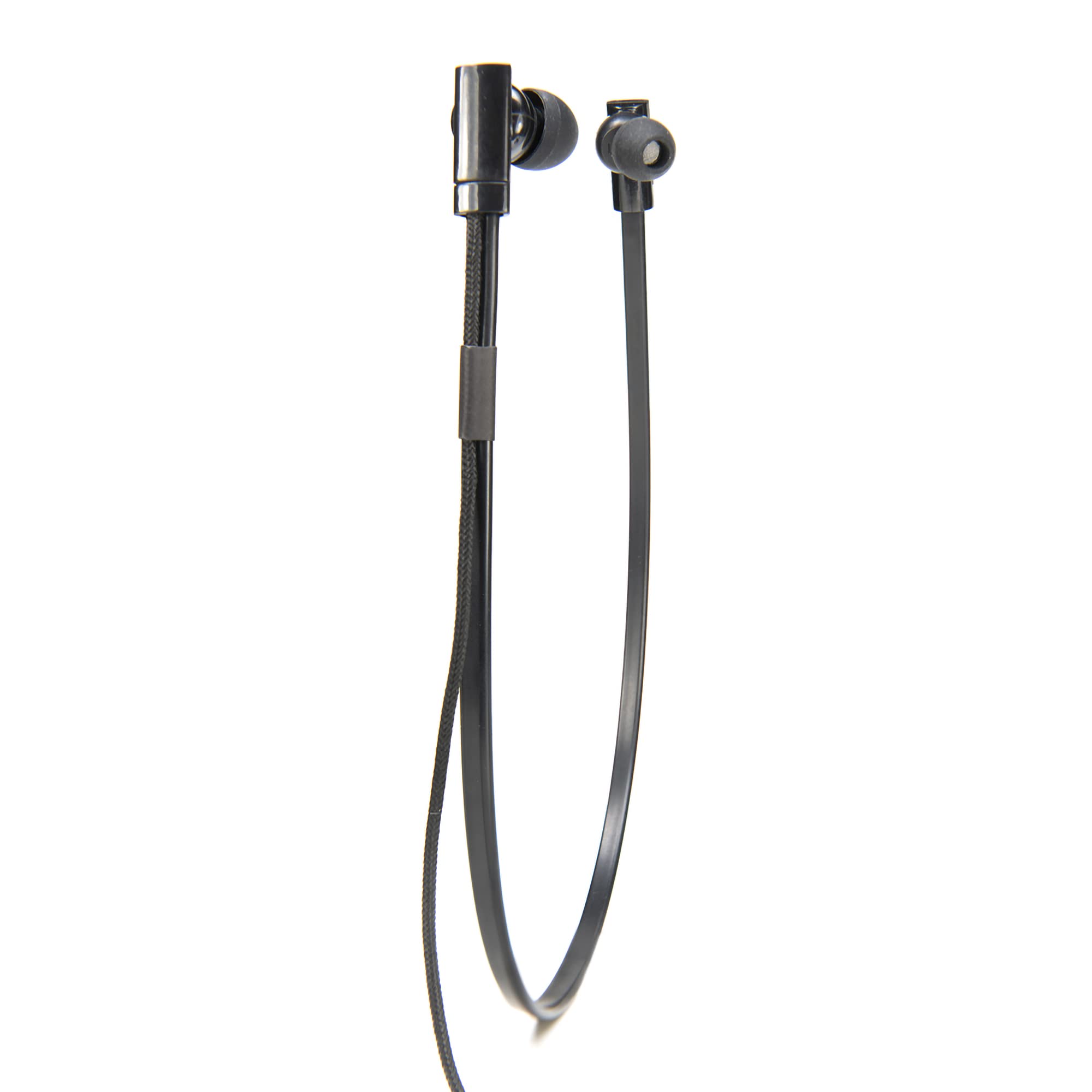 ECS Wordsleuth Under Chin in-Ear Audio Transcription Headphones, 10 Foot 3.5mm Jack, Noise Cancelling, Silicone Ear Phones with in-line Volume Control