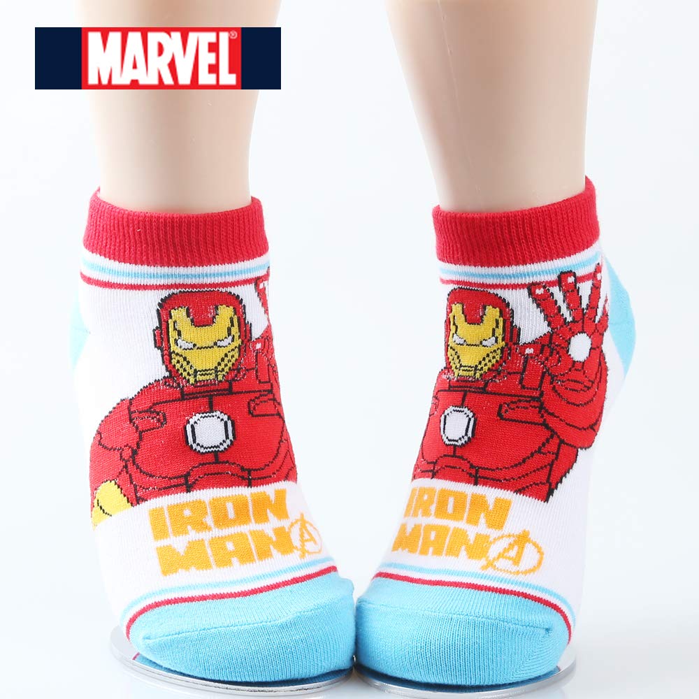 6 Pairs Premium No Show Socks for Boys, Multicolor, 4-6 years old