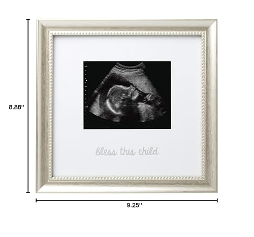 Lil Peach Bless This Child Keepsake Frame, Thoughtful Gifts, Gift For New Parents, or Addition to Baby Registry, Silver