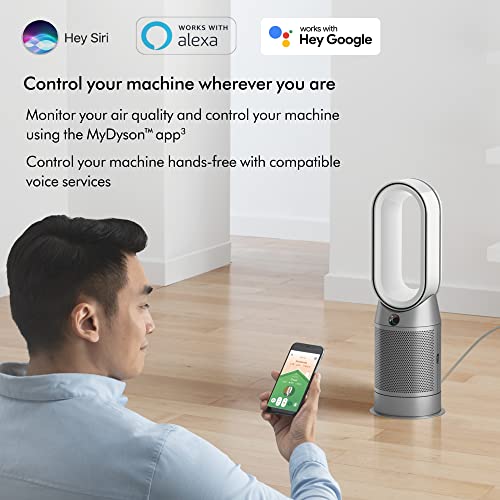 Dyson Purifier Hot+Cool™ HP07 Air Purifier, Heater, and Fan - White/Silver