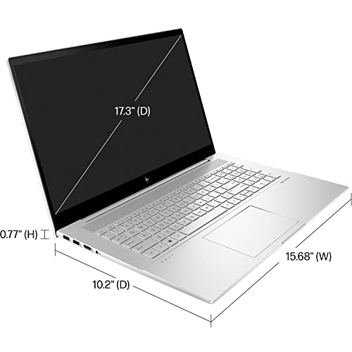 HP Envy Laptop, 17.3" FHD IPS Touchscreen, 12th Gen Intel Core i7-1260P, 64GB RAM, 2TB PCIe SSD, IR Camera, Backlit Keyboard, Wi-Fi 6, Windows 11 Home, Silver