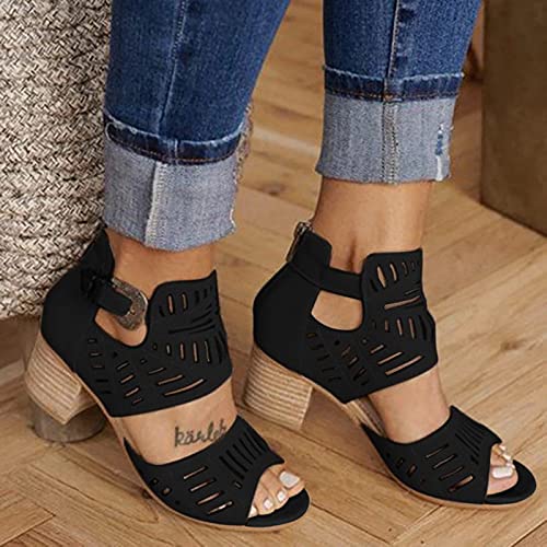 Eduavar Sandals for Women Wedge,Womens 2021 Comfy Slip-On Sandals Summer Casual Beach Shoes Open Toe Espadrille Platform