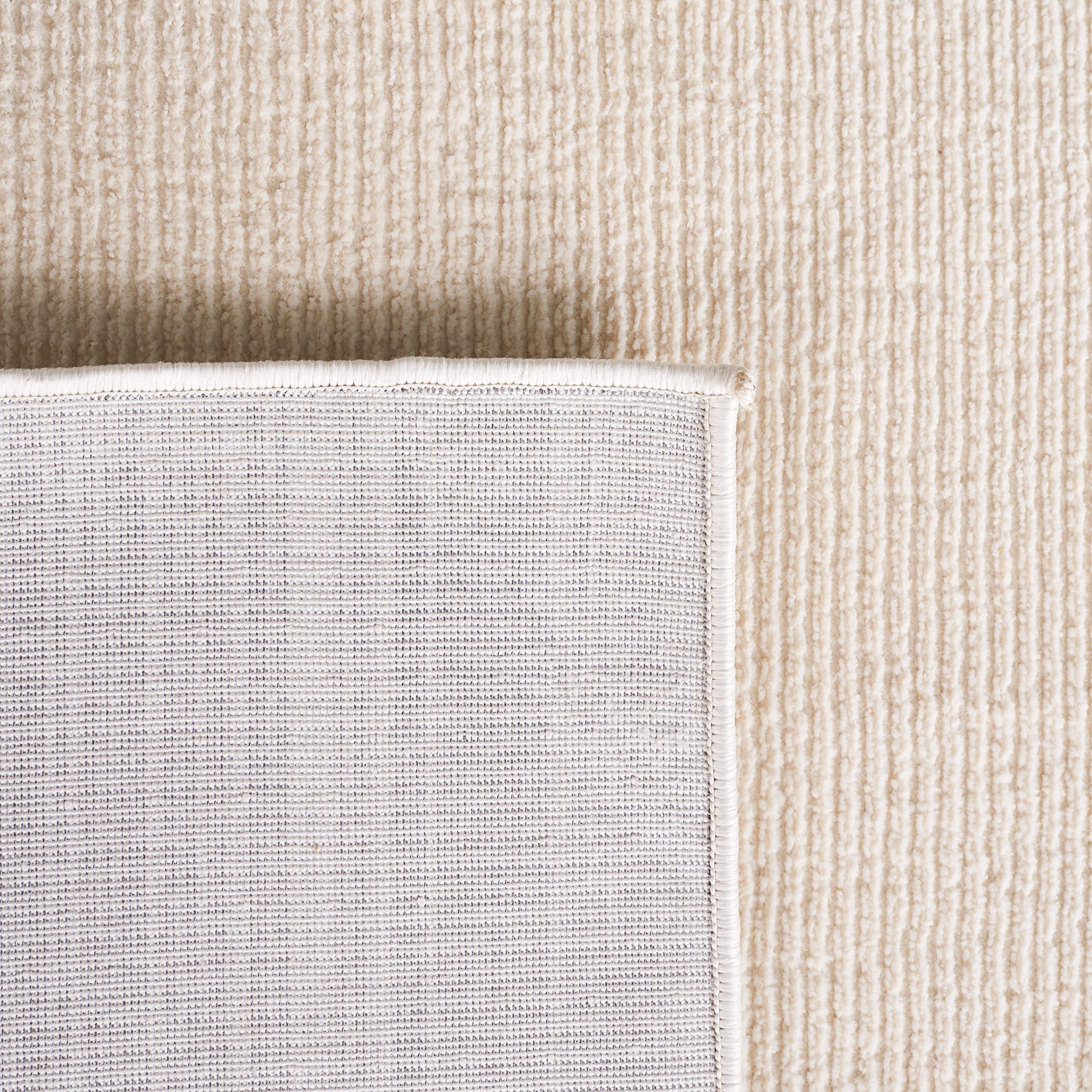 SAFAVIEH Revive Collection Area Rug - 8' x 10', Ivory, Solid Design, Non-Shedding & Easy Care, Ideal for High Traffic Areas in Living Room, Bedroom (REV102A)