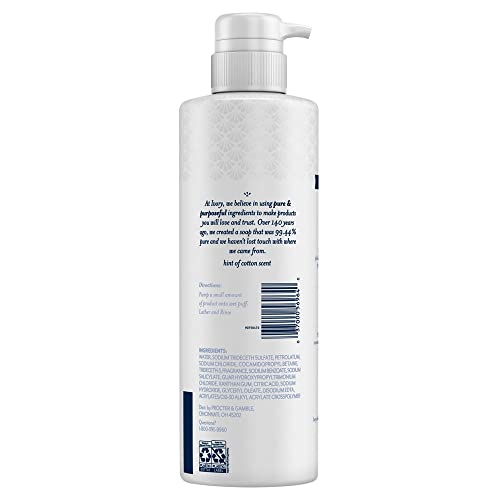Ivory Moisturizing Body Wash Hint of Cotton, 17.9 Fl oz