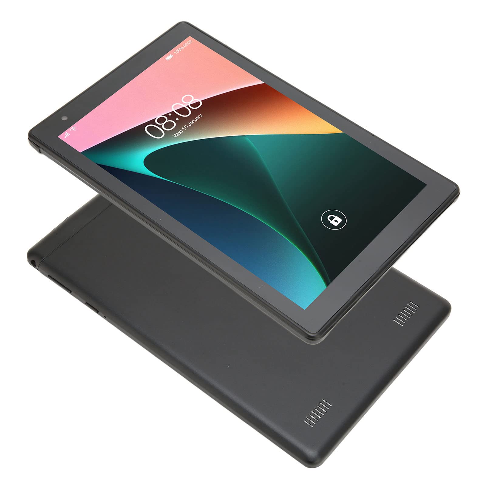 8 Inch Tablet 8 Inch 1960x1080 HD Black Octa Core Front 200W Rear 800W 100240V Call Tablet 4GB 64GB for 10.0 for Reading (US Plug)