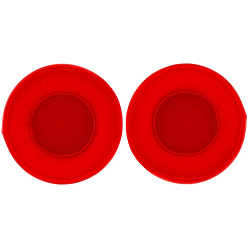 MMOBIEL Ear Pads Cushions Compatible with Monster Beats by Dr. Dre Pro Detox Headphones Protein Leather (Red)