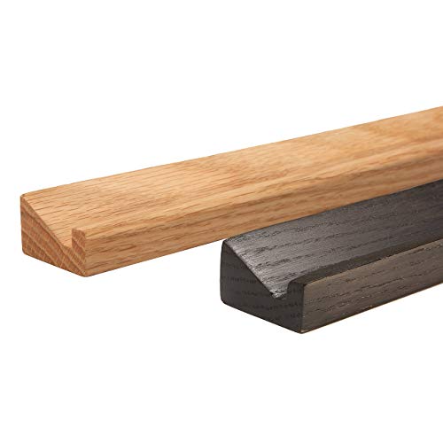 KAIU Vinyl Record Shelf Wall Mount | Easy Installation | Beautiful and Premium Material made from Solid Oak | Slim and Elegant Design for your Home | Easily Swap out Records | Black