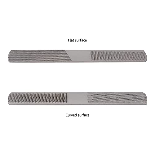 Amazon Basics 4-in-1 Multi-Function Wood Rasp File, Hardened Alloy Steel - 8-inch