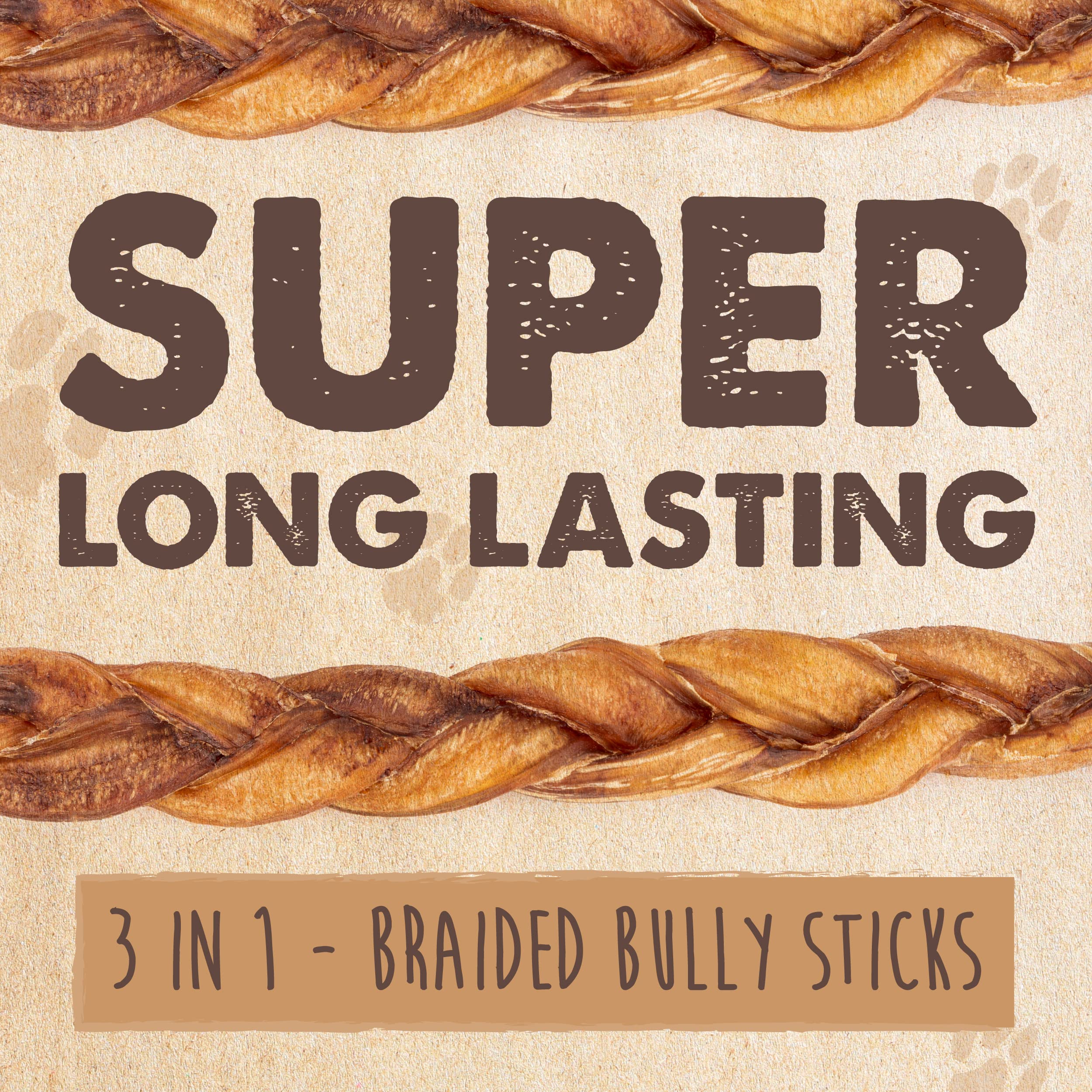 Mighty Paw Braided Bully Sticks for Large Dogs (5 Pack) | Large Bully Sticks. Best Dog Bully Sticks for Medium Dogs. Twisted Treats for All Breeds. Odor Free Bully Sticks. Thick 12β & 6β Variety Pack