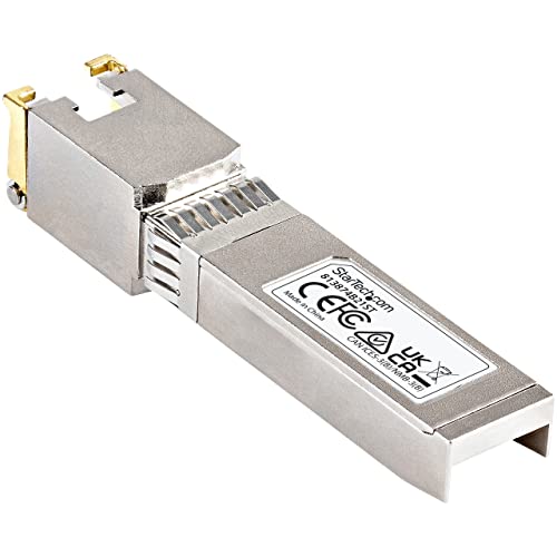 StarTech.com HPE 813874-B21 Compatible SFP+ Module - 10GBASE-T - SFP to RJ45 Cat6/Cat5e - 10GE Gigabit Ethernet SFP+ - RJ-45 30m - HPE BladeSystem, c-Class (813874B21ST)