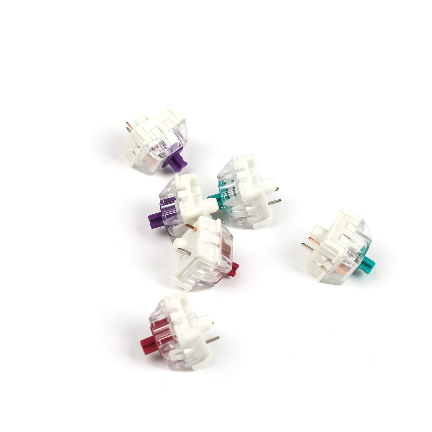 KAILH Cream Speed Pro MX SMD 3 Pin RGB Switches for Backlit Mechanical Gaming Keyboard (Pro Purple,68 pcs)