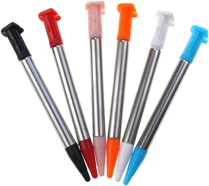2PCS Rymfry Metal Adjustable Touch Stylus Pen for New 2DS XL LL Video Stylus Pen Game (Metal Black)