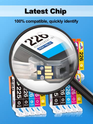 KINGWAY Compatible Ink Cartridge Replacement for Canon PGI-225 CLI-226 to Work with MG6220 MG6120 MG5320 MX882 MX892 Printer, 20 Pack(4 x Large Black/Small Black/Cyan/Magenta/Yellow)