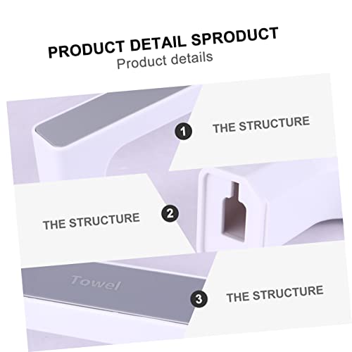 Cabilock No Punch Towel Rack Wall Mount Towel Holder Stainless Steel Towel Suction Cup Towel Holder 2pcs Kitchen Towel Bar Wall Mounted Towel Rack Shower Towel Rod Traceless Towel Rack Pp