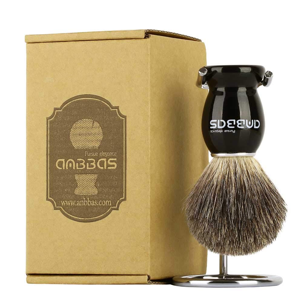 Wet Shaving Set Badger Hair Shaving Brush and Holder Stand