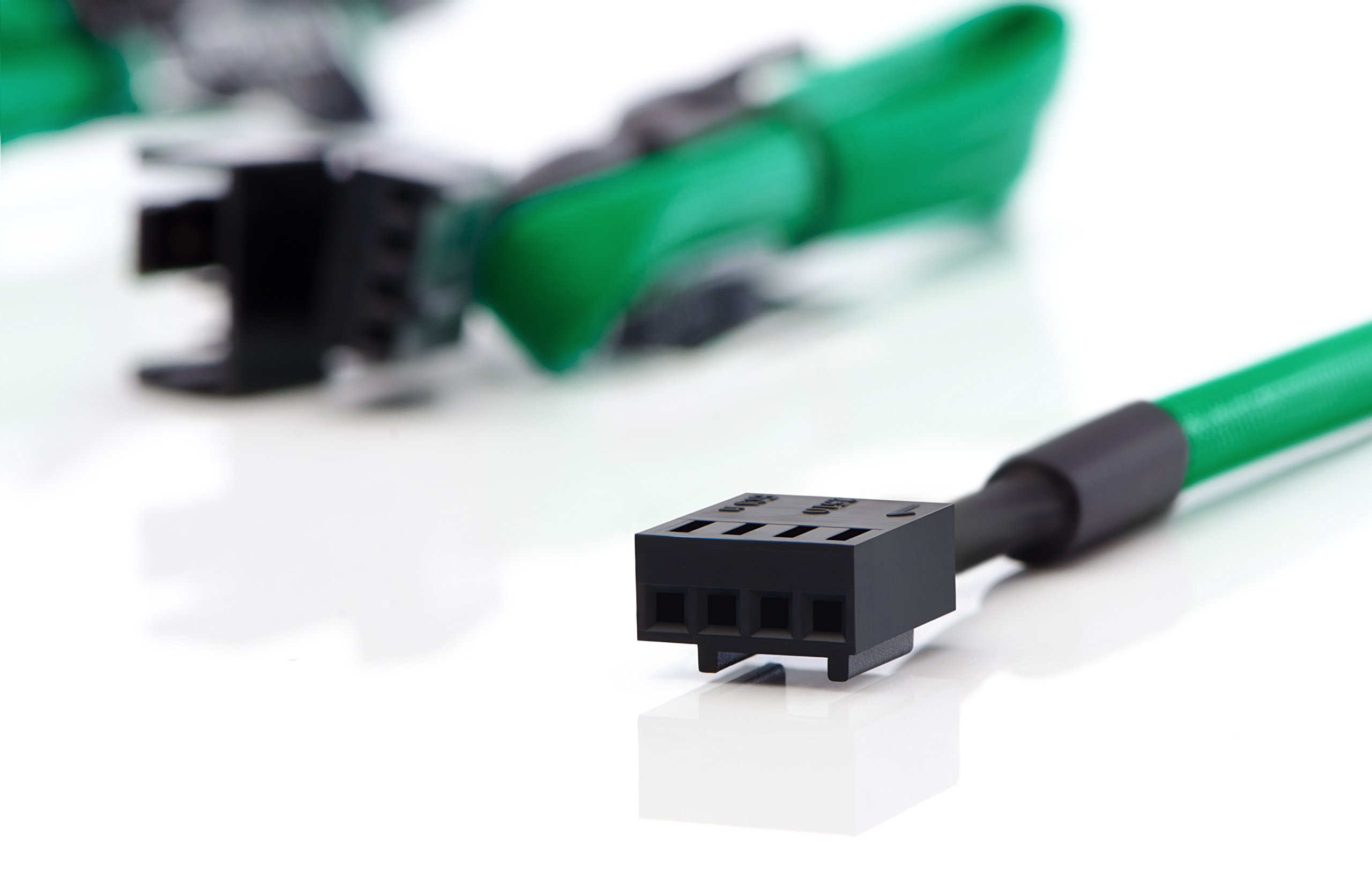 Noctua NA-SEC1 chromax.Green, 3-Pin/4-Pin Extension Cables (30cm, Green)
