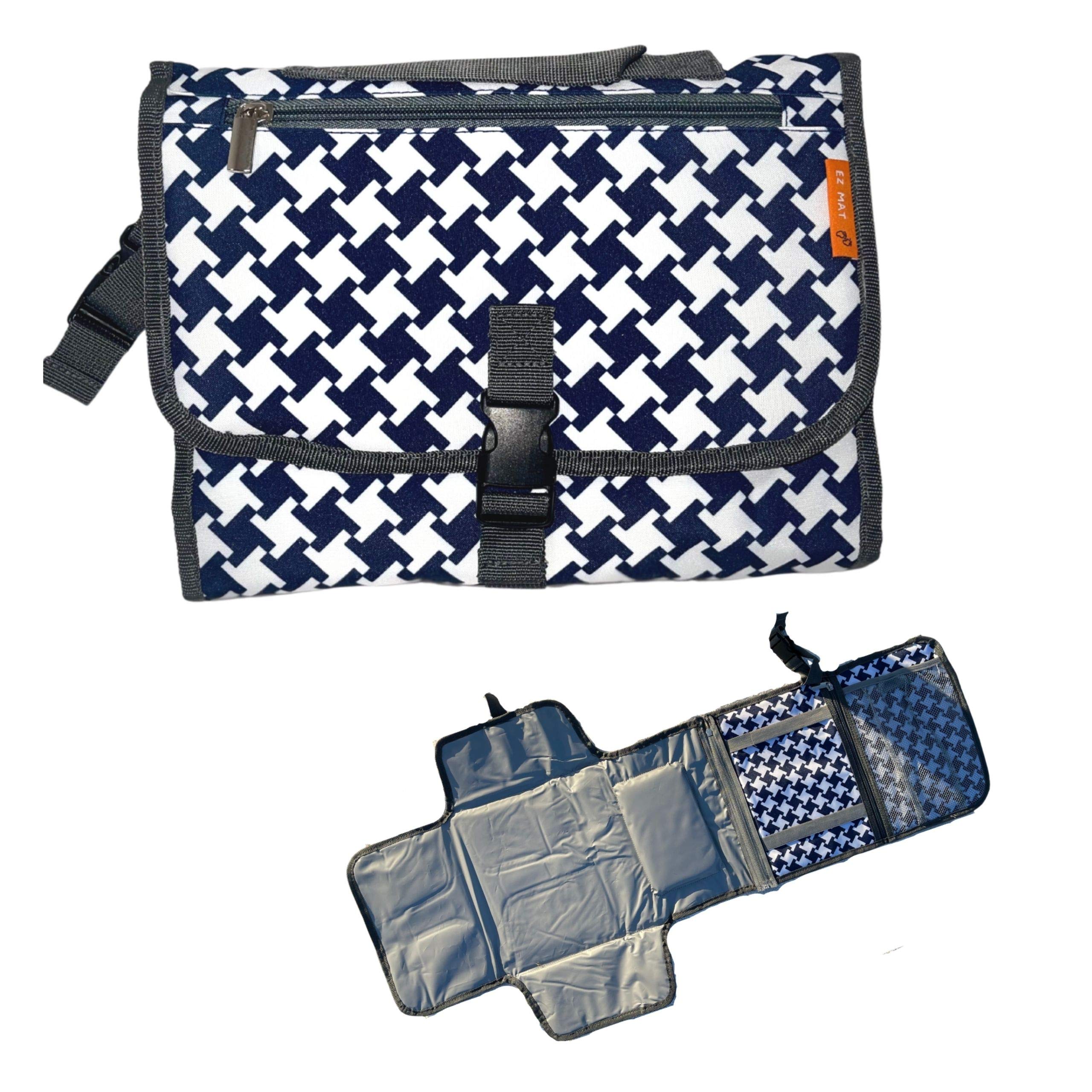 EZ MAT, Portable Baby Changing mat, Diaper Waterproof Changing pad, Changing mat for Diaper Bag, Baby Shower Registry Gender Reveal Gift, Compact Travel Changing Station, Baby Newborn Essential