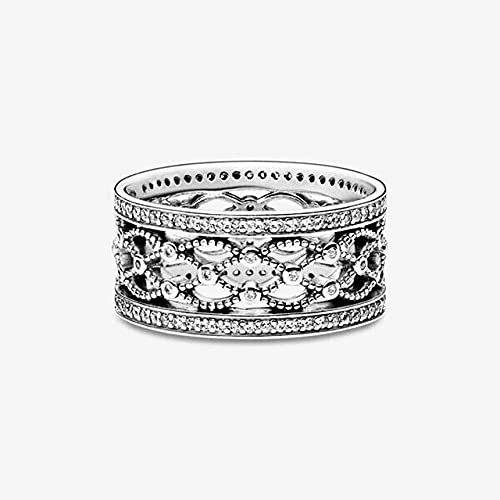 4/5 CT Round Shape White Cubic Zirconia Filigree Womens Wedding Engagement Band Ring in 14K White Gold Plated 925 Sterling Silver (0.80 Cttw) Ring Size - 4.5