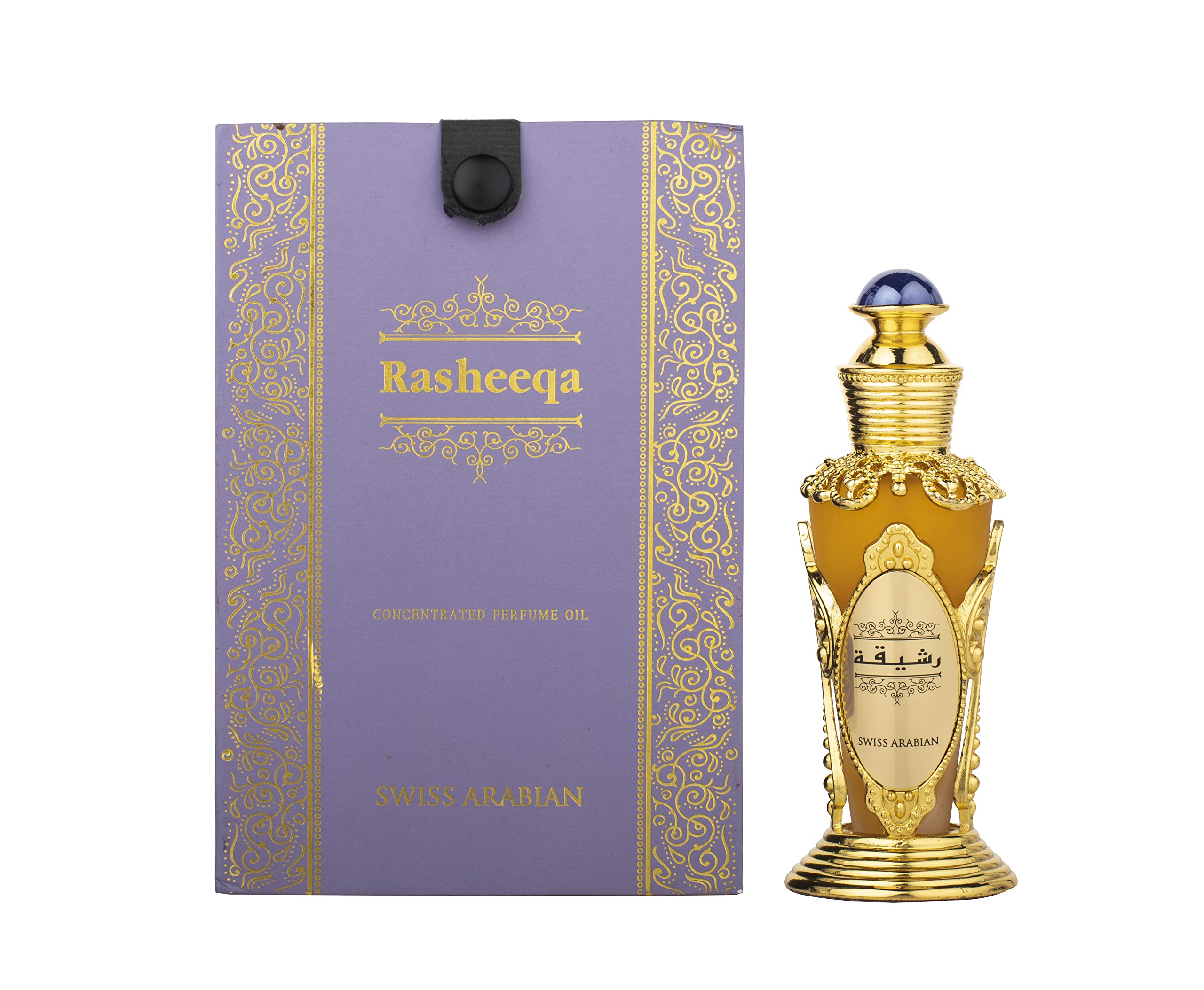 Swiss Arabian Rasheeqa - Luxury Products From Dubai - Long Lasting, Addictive Personal Perfume Oil Fragrance - A Seductive Signature Aroma - 0.6 oz