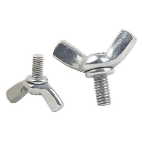 Ochoos 30pcs M4 Steel Butterfly Hand Twist Screws Claw Type Rotating Bolts Screw Bolt 10-30mm Length - (Dimensions: M4 x 30mm)