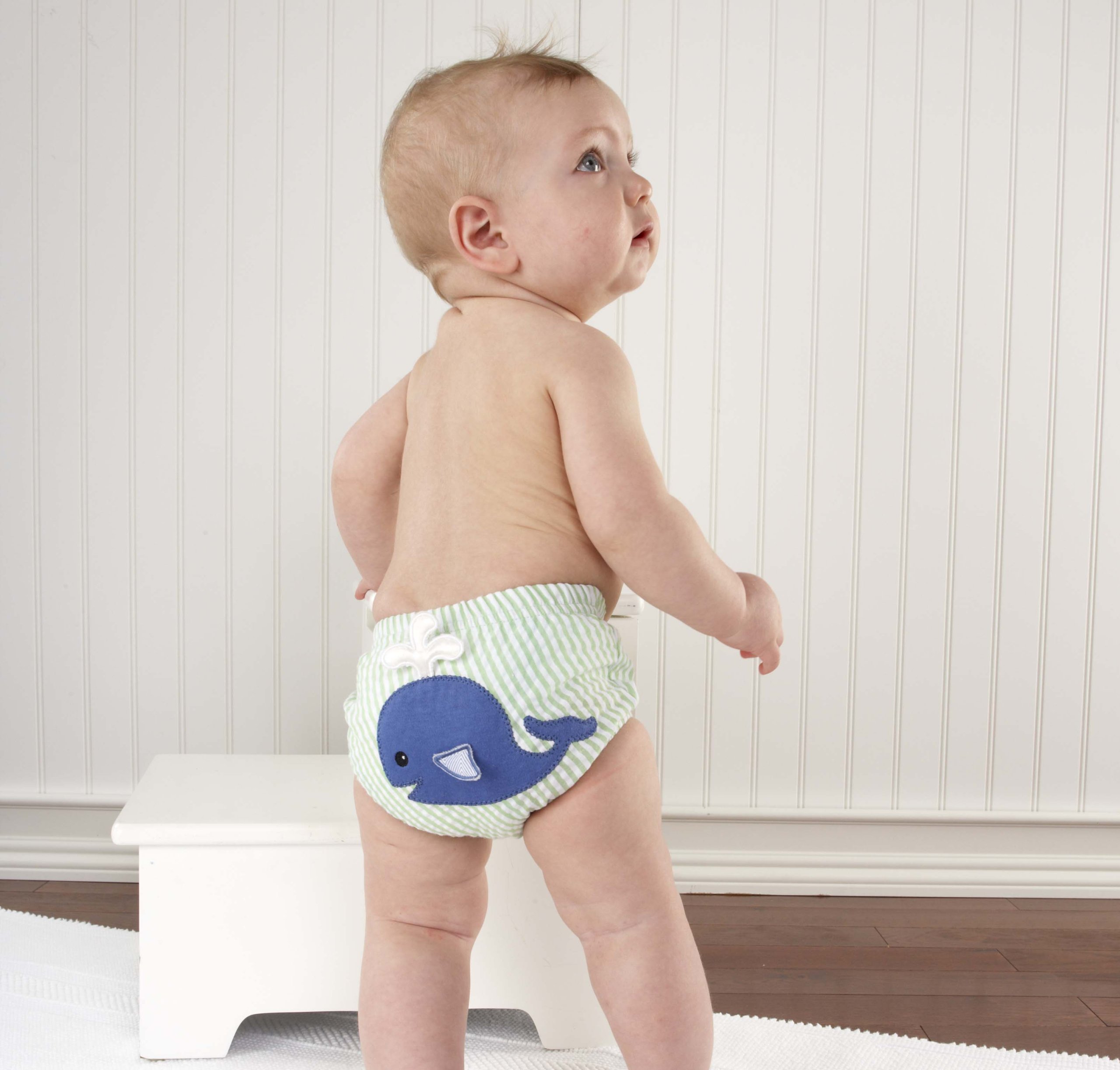 Baby Aspen Beach Bums 3 Piece Bloomers, Newborn Bathing Suit, Diaper Cover, Swimmers, 0-6 Months