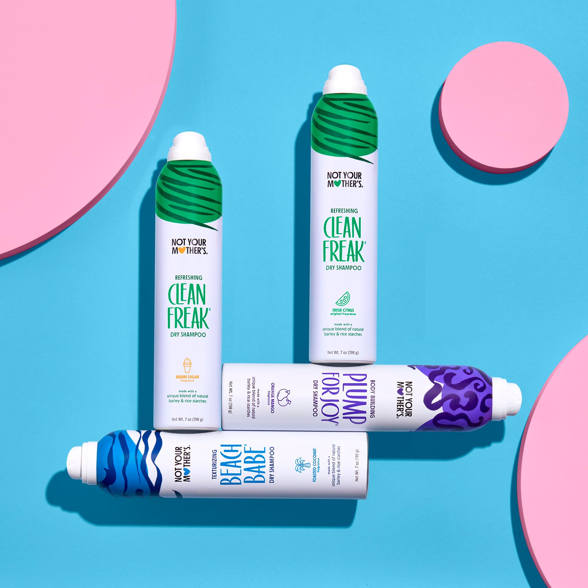 Not Your Mother's Beach Babe Dry Shampoo (3-Pack) - 7 oz Dry Shampoo - Instantly Absorbs Oil - Hair Essentials for All Hair Types