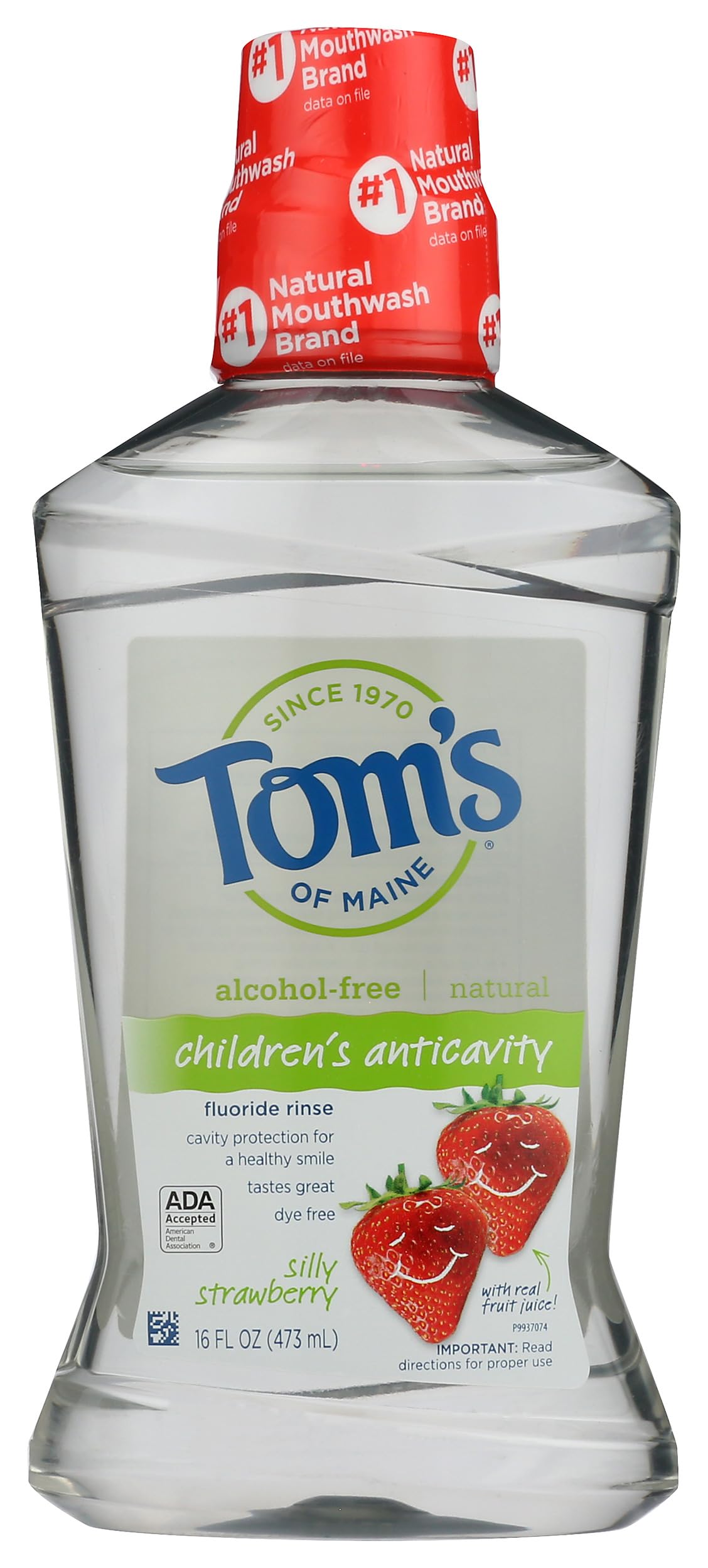 Tom's of Maine, Children's Anticavity Mouthwash - Silly Strawberry, 16 Ounce