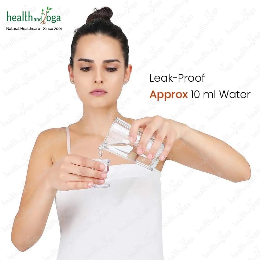 HealthAndYoga™ ChillEyes Transparent Eye Wash Cups for Effective Eye Cleansing - with Storage Container - Eye Shaped Rim, Snug Fit (2 Pcs.)